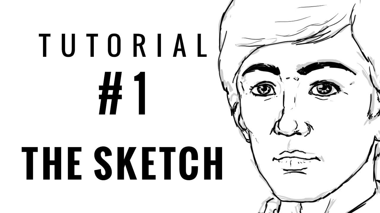 Beginner's Digital Art Tutorial 01 - THE SKETCH - Costin Craioveanu